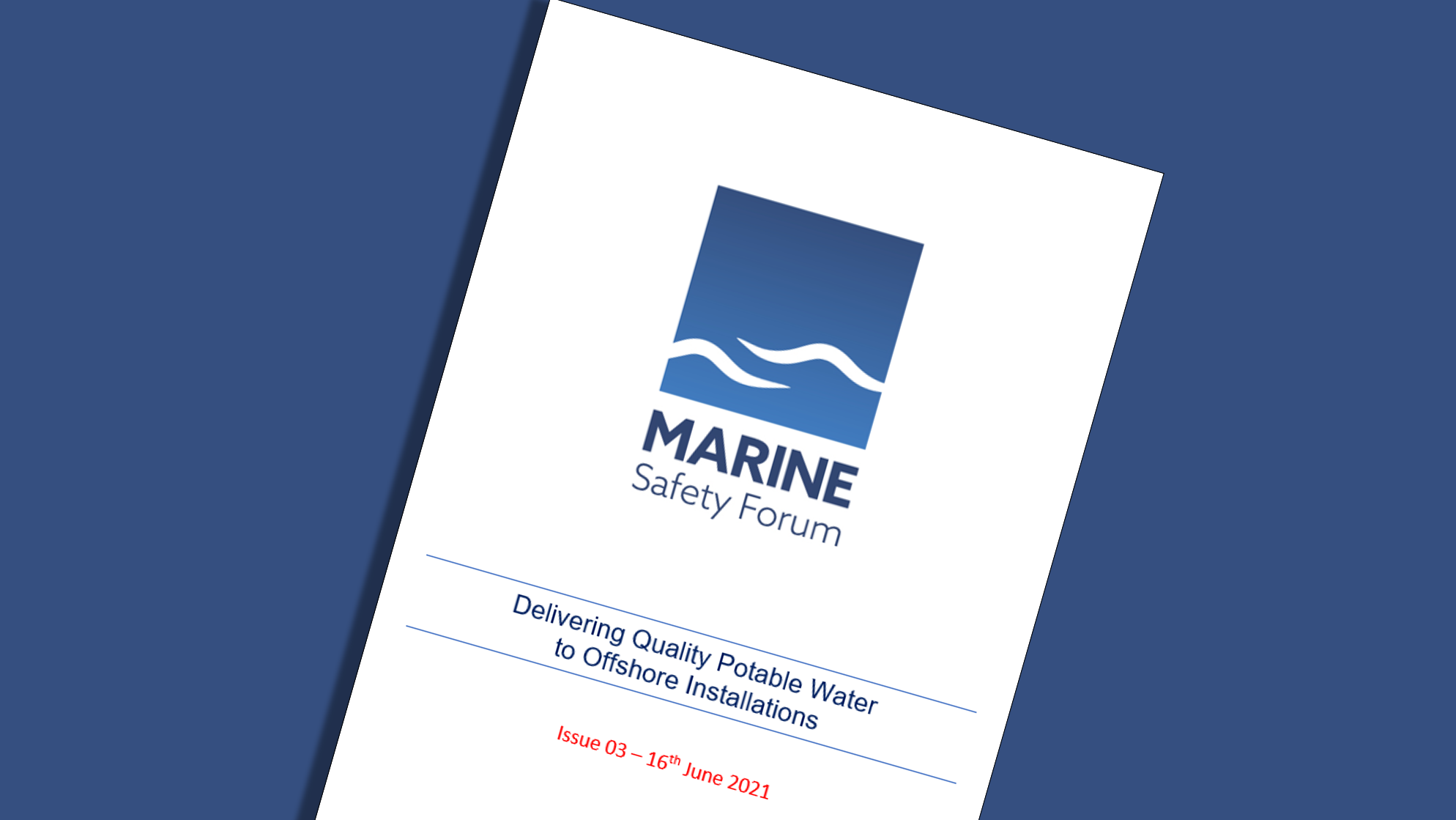 Delivering Quality Potable Water to Offshore Installations - Rev 03 ...